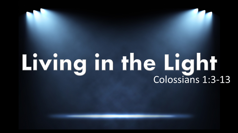 Living in the Light | All Saints Lutheran Church
